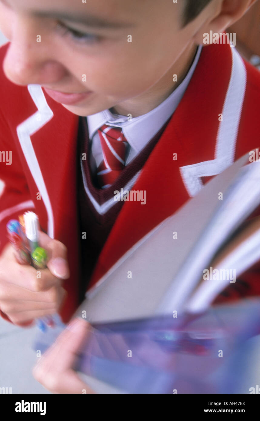 Boy british school uniform hi-res stock photography and images - Alamy