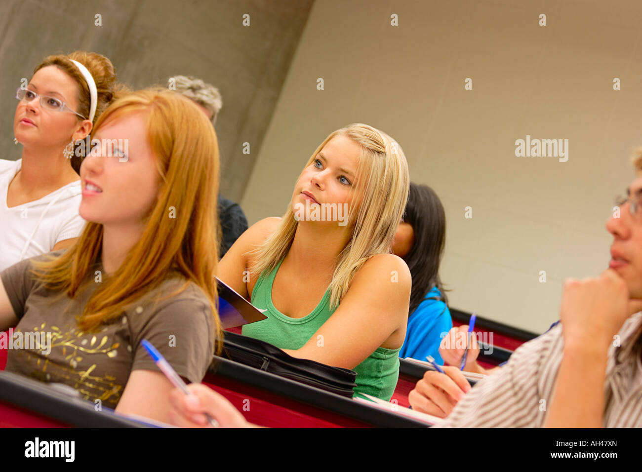 Students in a classroom Stock Photo - Alamy
