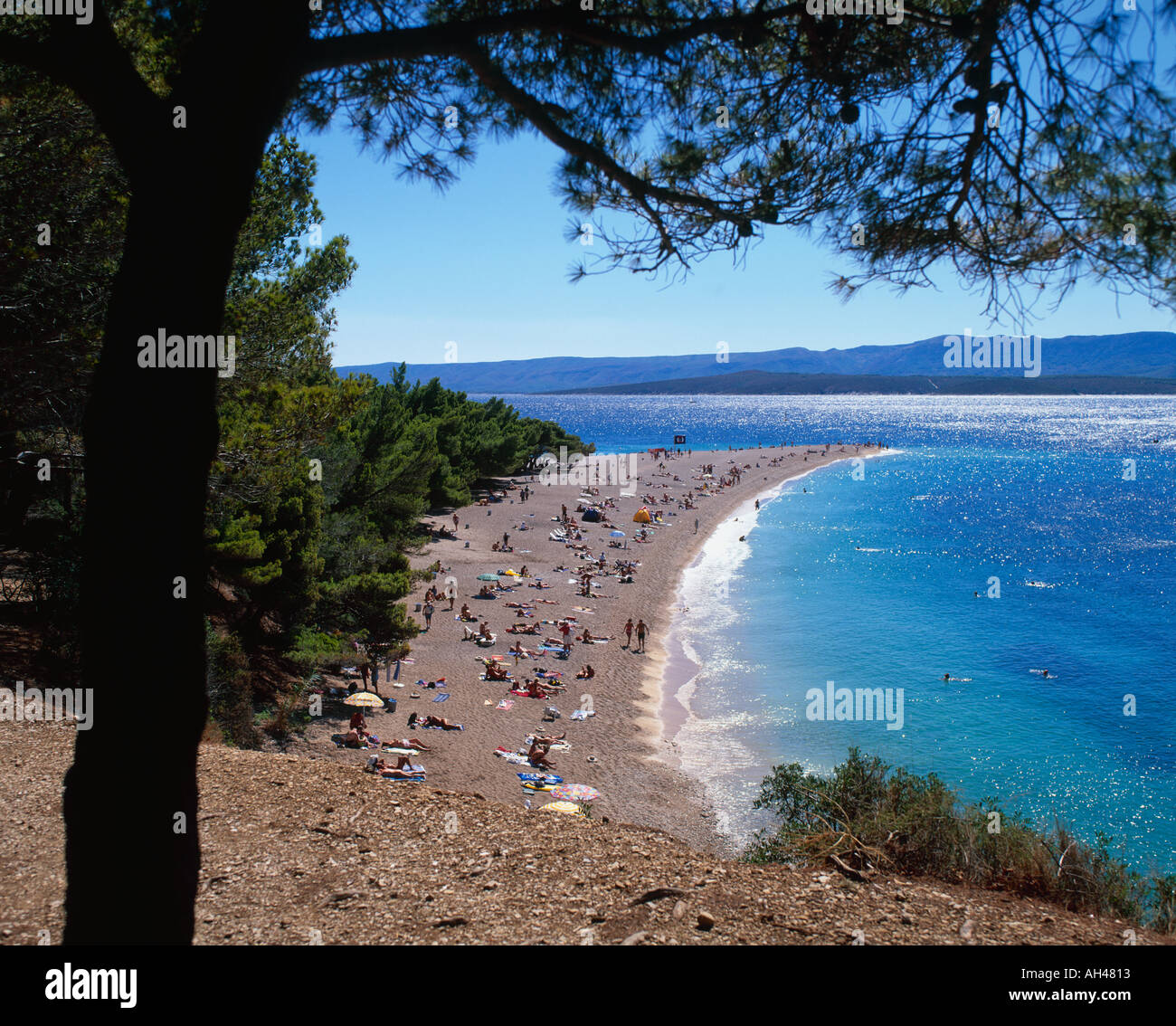 Golden Cape Beach Bol Brac Island Croatia Stock Photo - Alamy