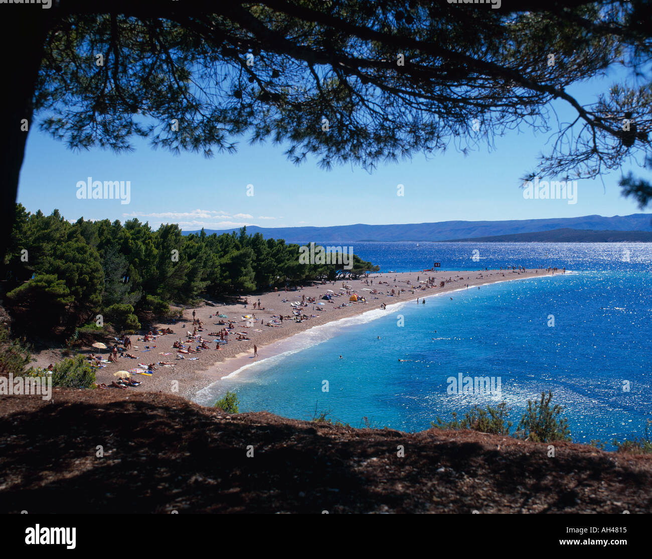Golden Cape Beach Bol Brac Island Croatia Stock Photo - Alamy