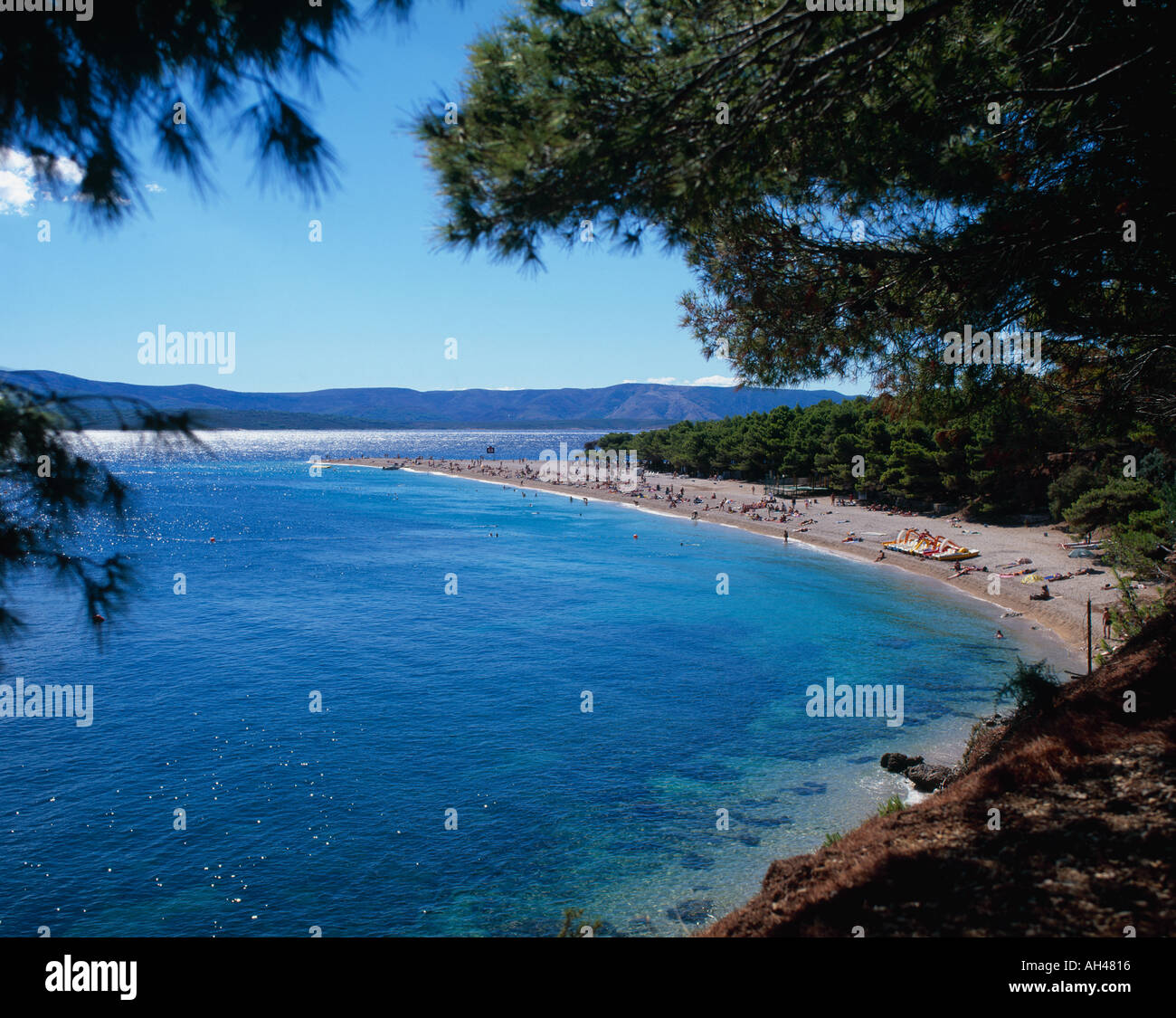 Golden Cape Beach Bol Brac Island Croatia Stock Photo - Alamy