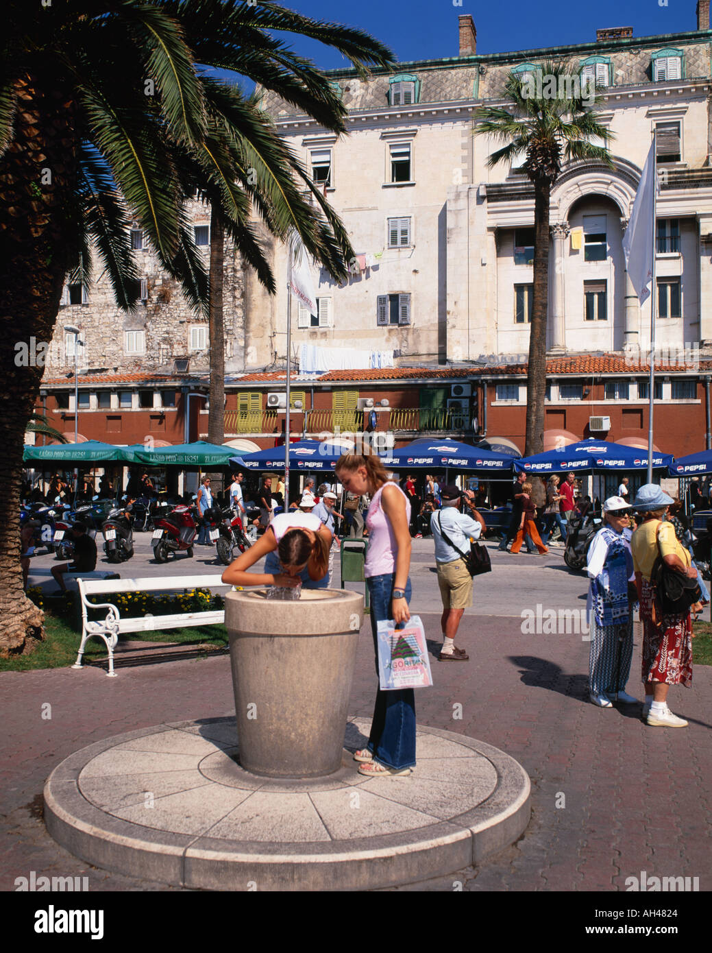 The Riva Waterfront Split Dalmatia Croatia Stock Photo - Alamy