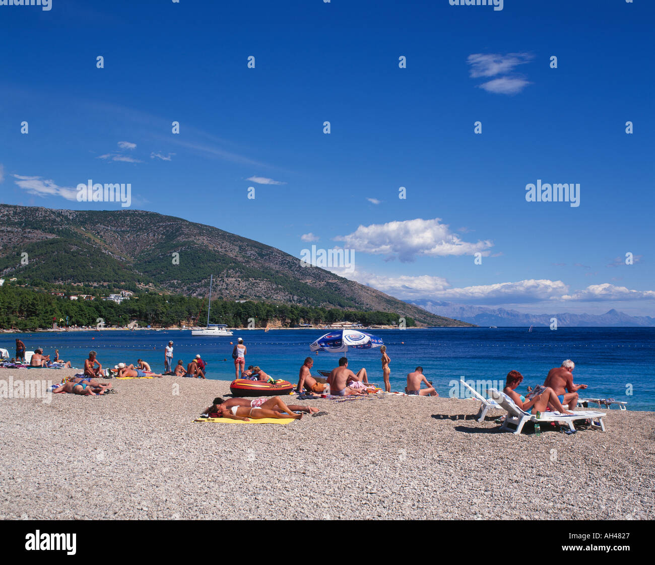Golden Cape Beach Bol Brac Island Croatia Stock Photo - Alamy
