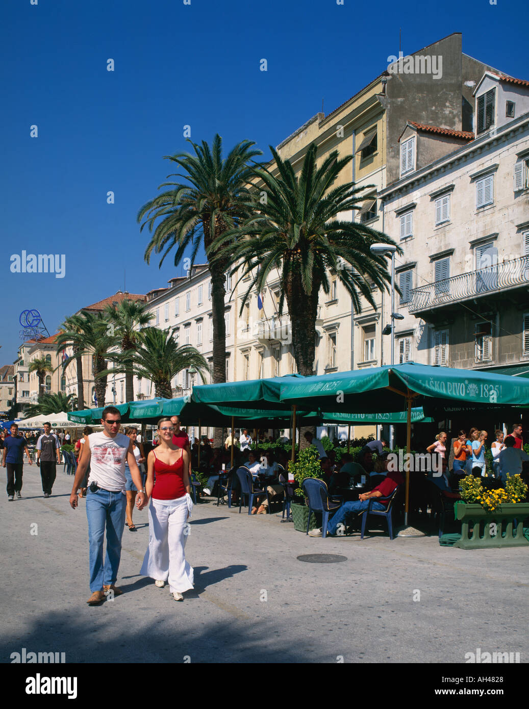 The Riva Waterfront Split Dalmatia Croatia Stock Photo - Alamy