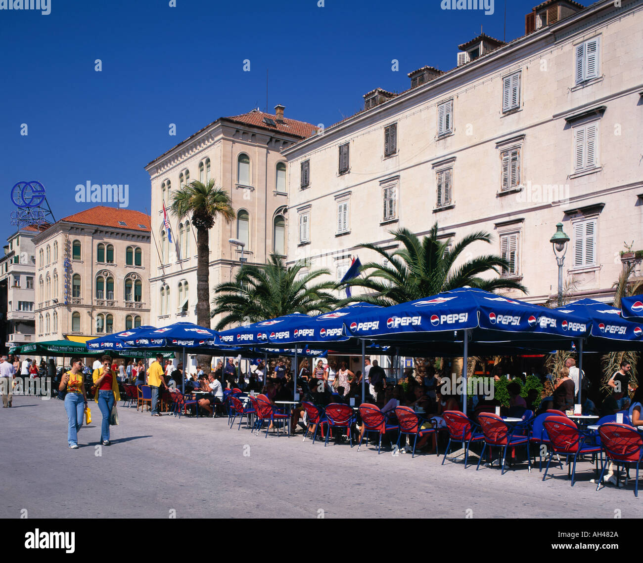 The Riva Waterfront Split Dalmatia Croatia Stock Photo - Alamy