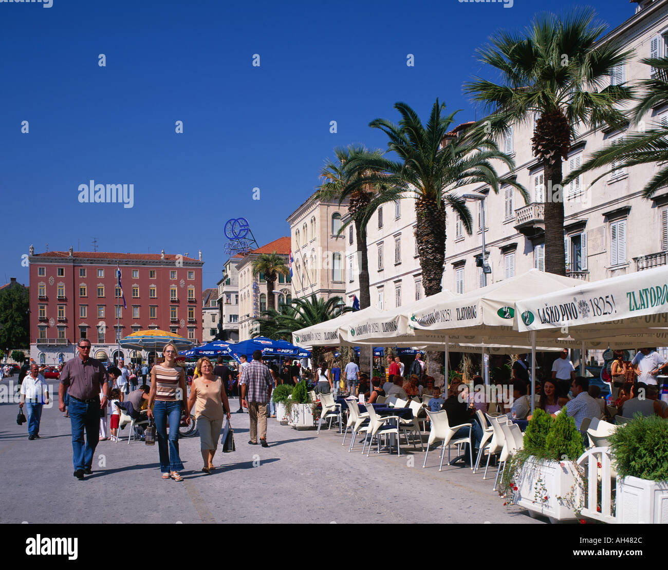 The Riva Waterfront Split Dalmatia Croatia Stock Photo - Alamy