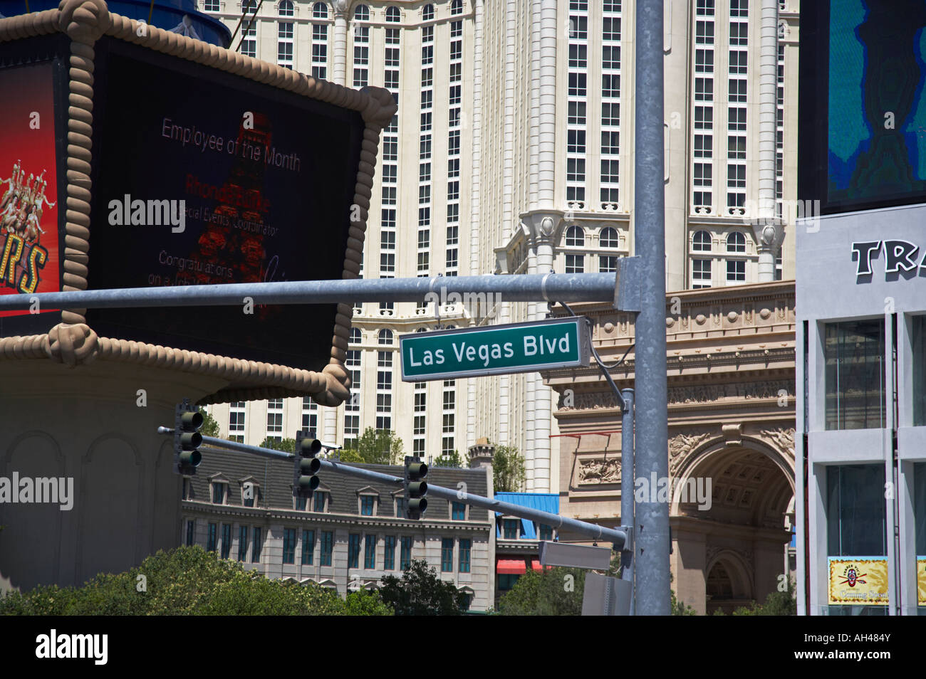 Las Vegas Boulevard street sign Stock Photo - Alamy