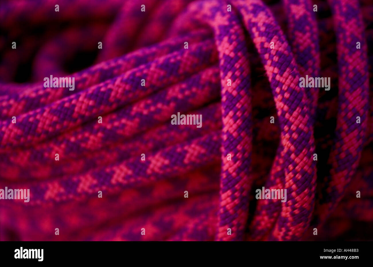 coiled climbing rope 1991 Stock Photo - Alamy