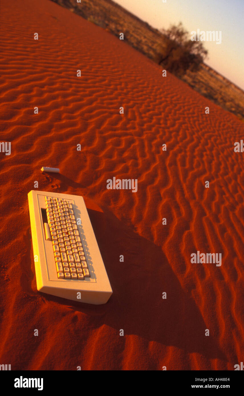 computer keyboard in desert Stock Photo - Alamy