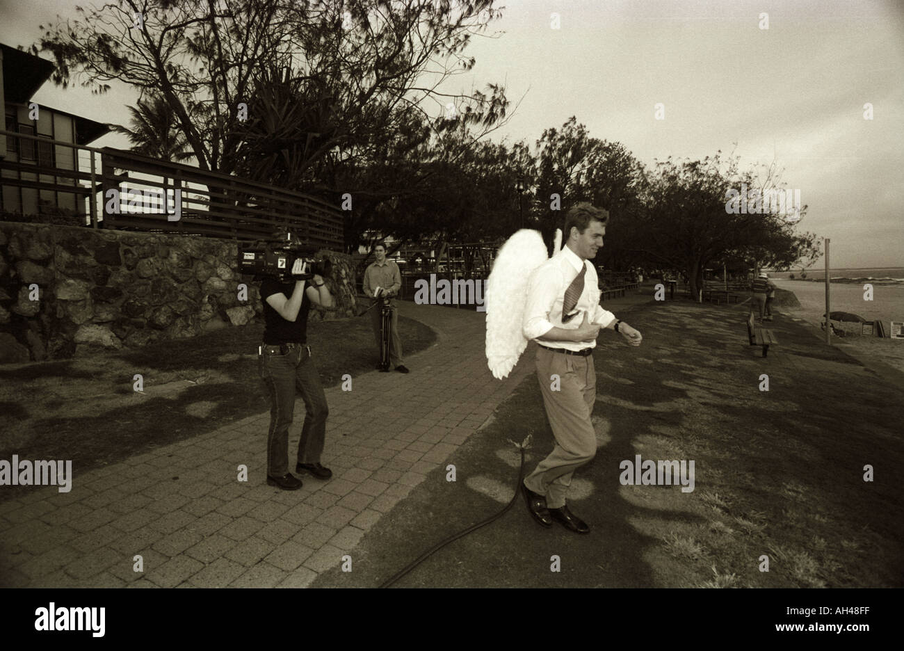 series angel TV television reporter 2058 Stock Photo - Alamy