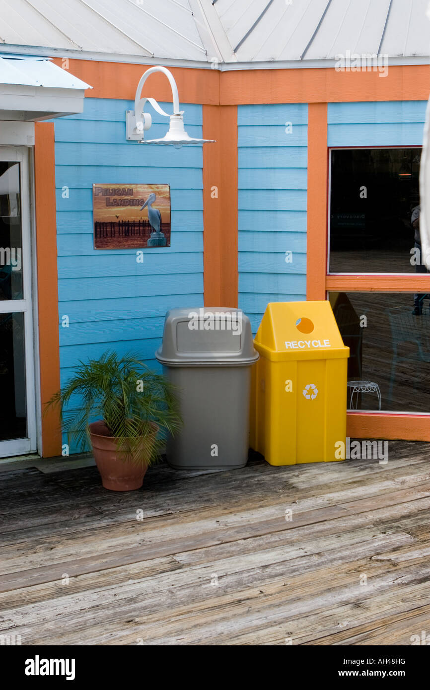 Trash Recycle Cans Stock Photo - Alamy