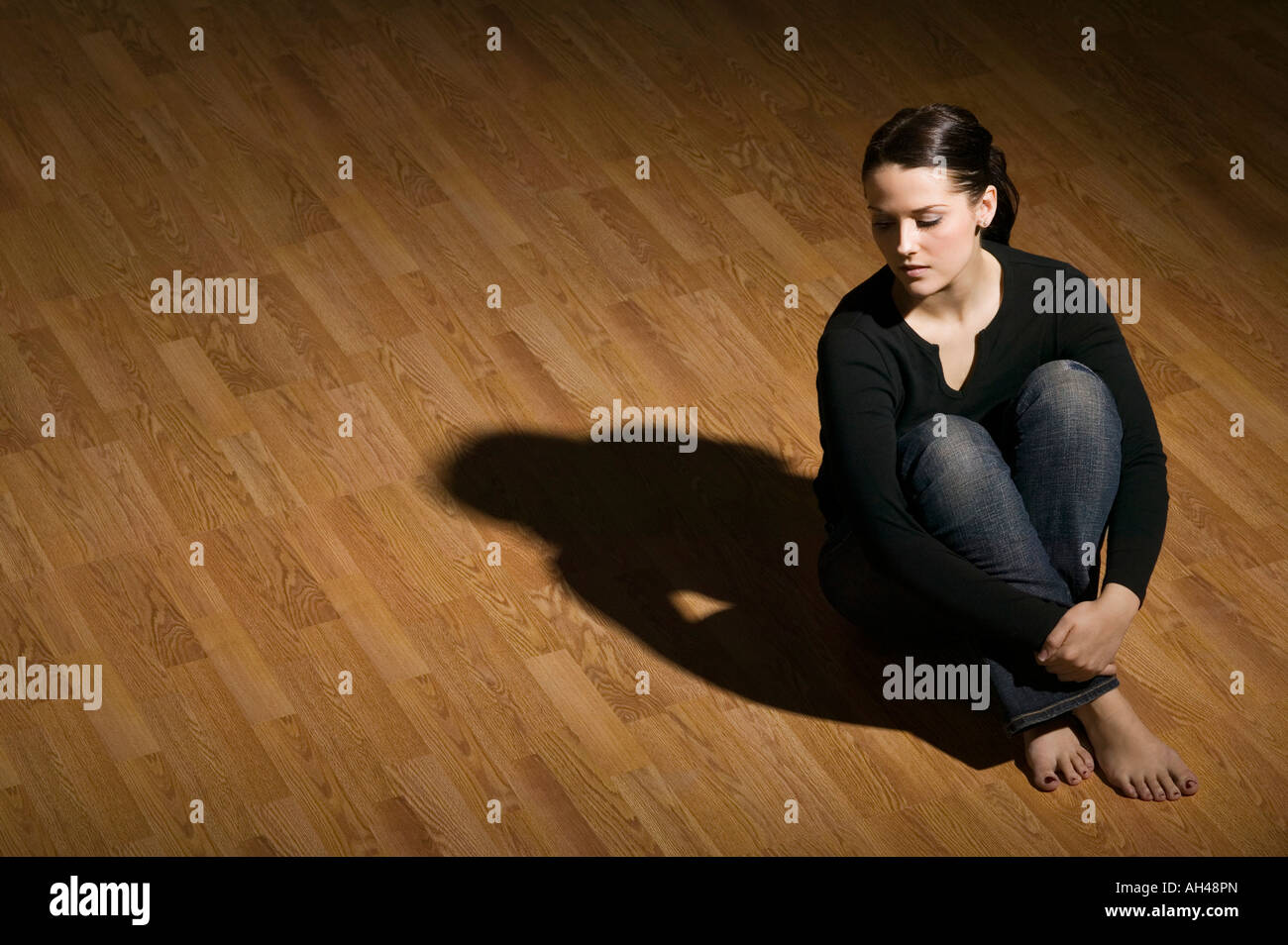 Female Shadow Scared High Resolution Stock Photography and Images - Alamy