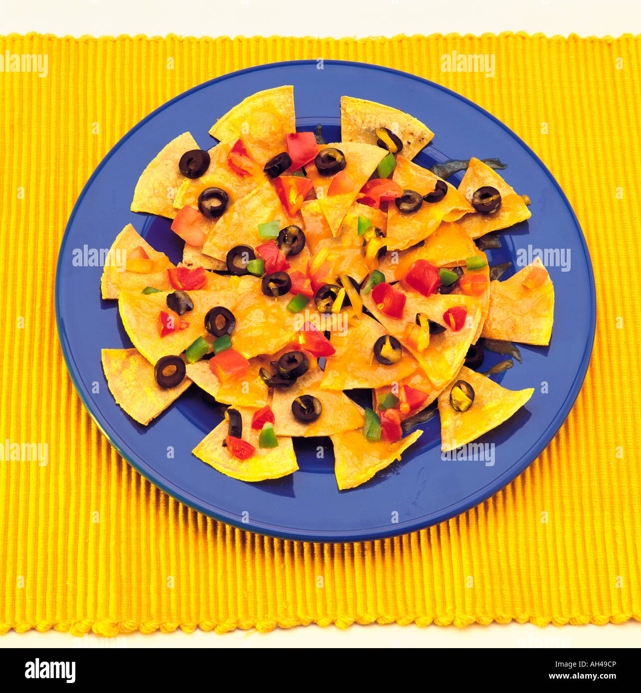 Plate of nachos Stock Photo - Alamy