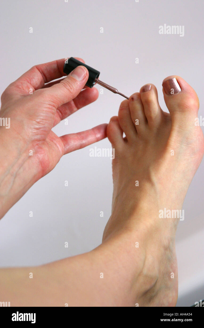 Woman toenails hi-res stock photography and images - Alamy