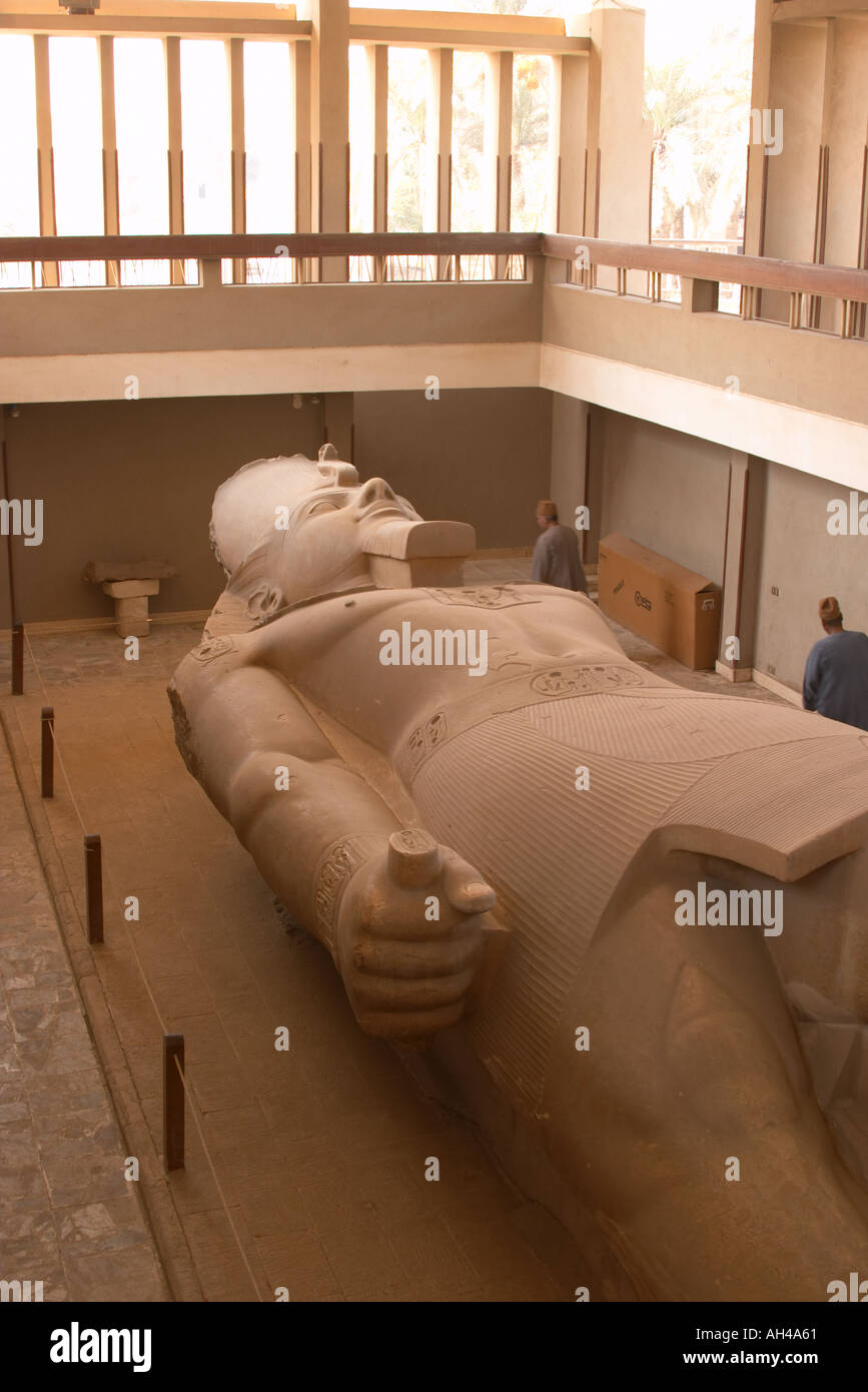 statue of Ramses II museum memphis egypt Stock Photo - Alamy