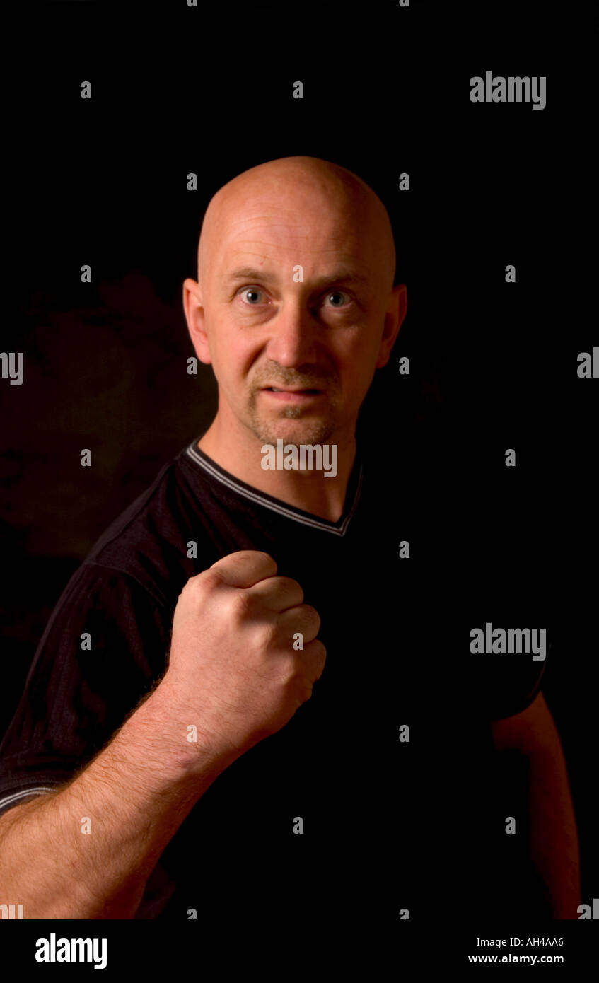 aggressive man expressing feelings Stock Photo - Alamy