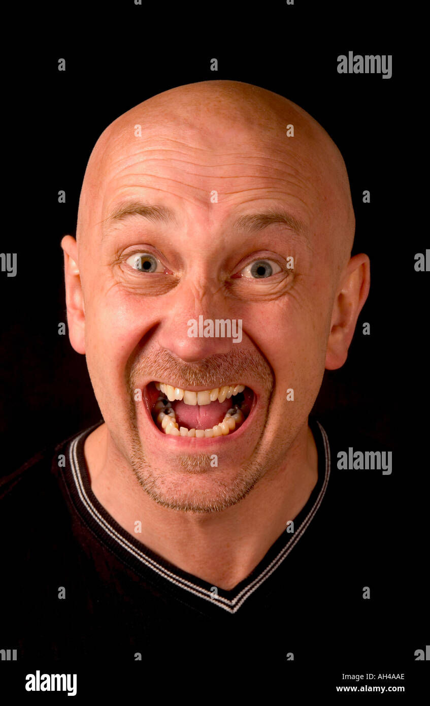 aggressive man expressing feelings Stock Photo - Alamy