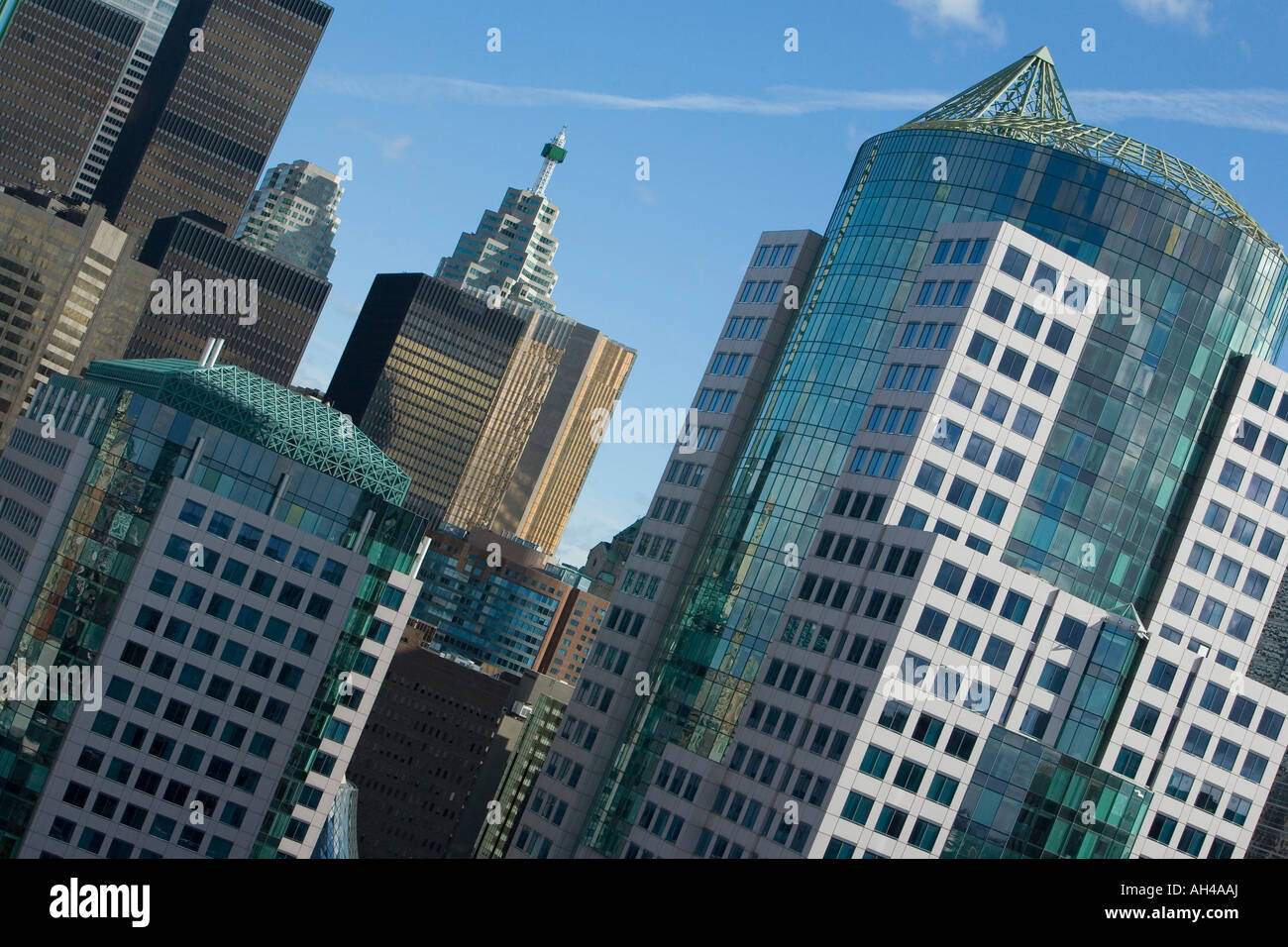 View of city buildings Stock Photo - Alamy