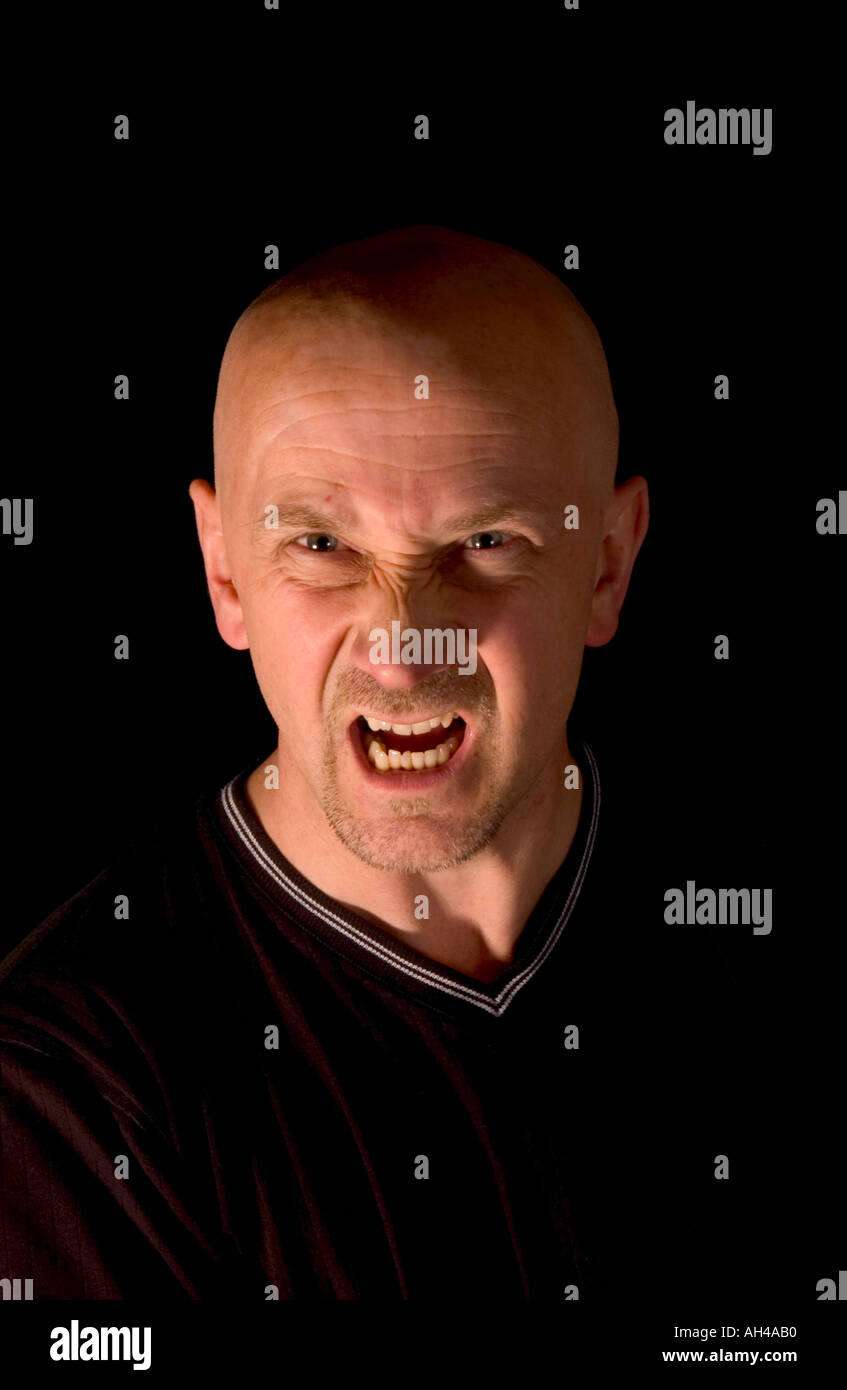 aggressive man expressing feelings Stock Photo - Alamy