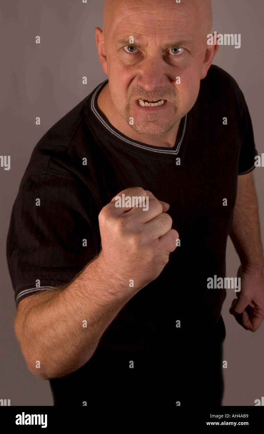 aggressive man expressing feelings Stock Photo - Alamy