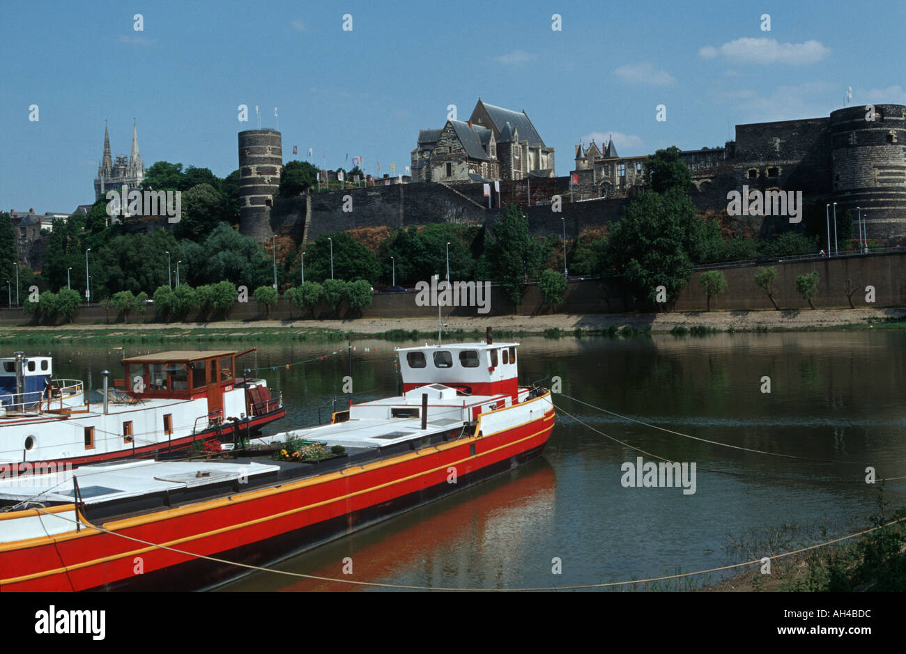 Angers castle river hi-res stock photography and images - Alamy