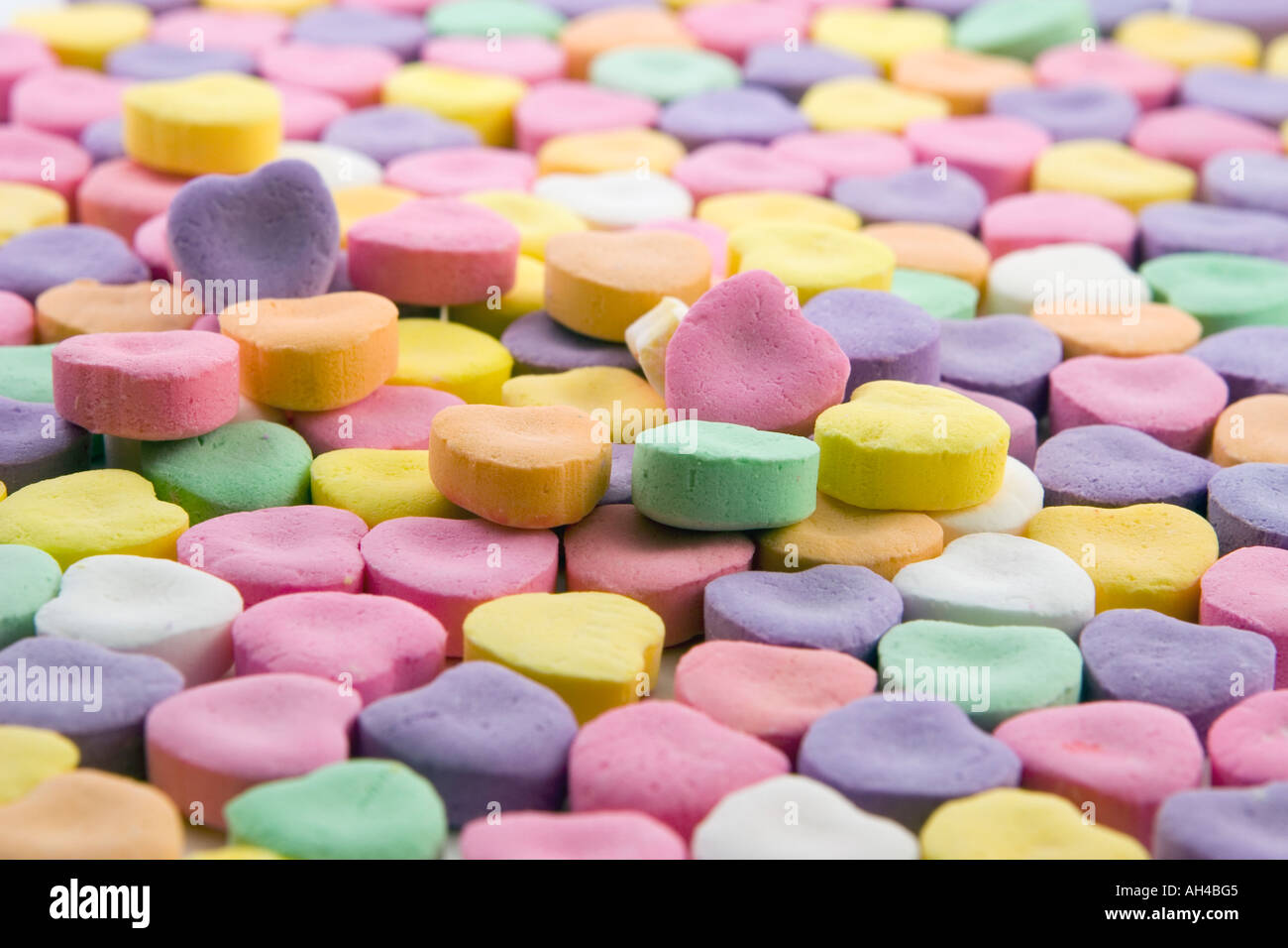heart shaped candy hearts Stock Photo - Alamy