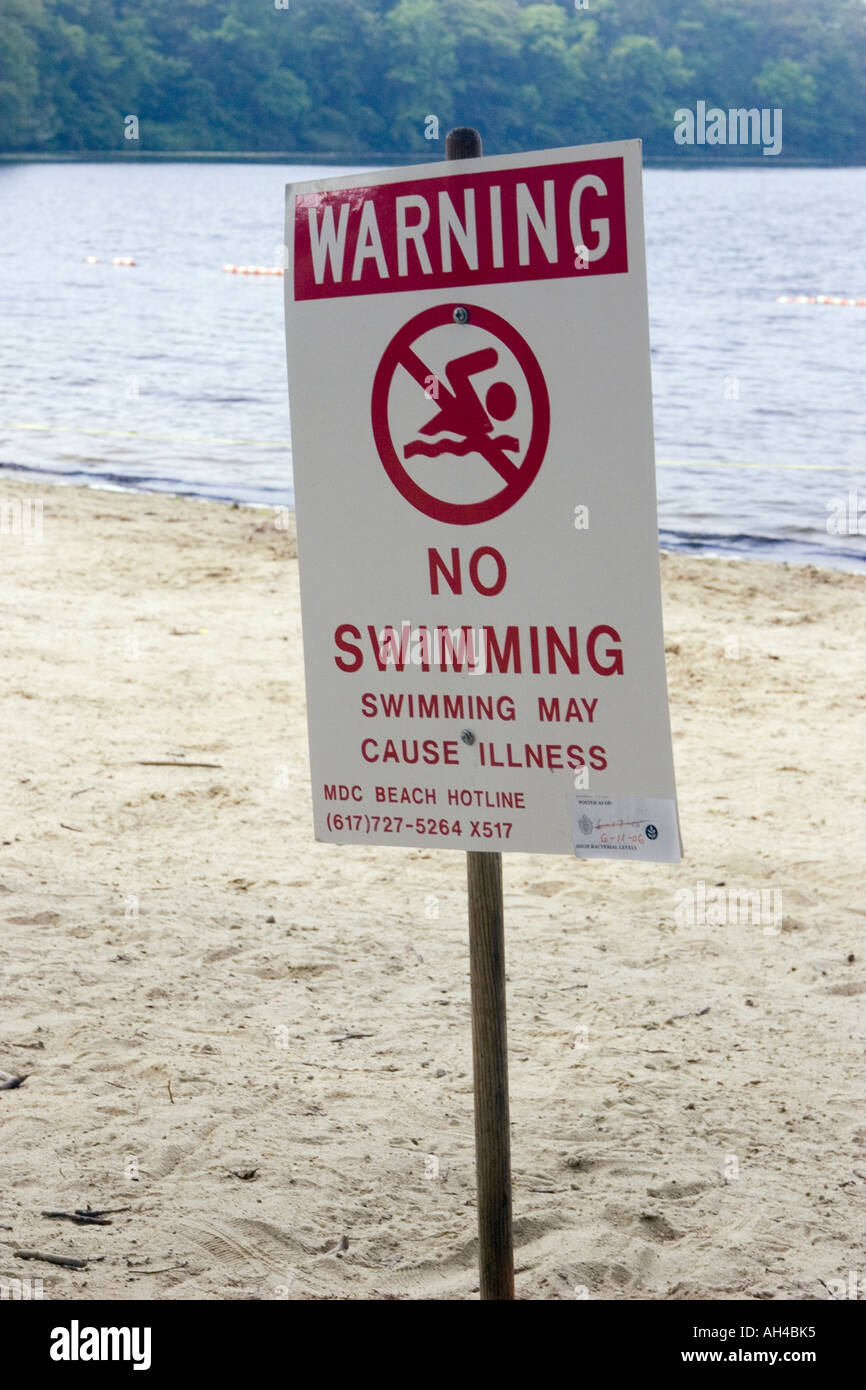 High bacteria levels warning sign hi-res stock photography and images ...