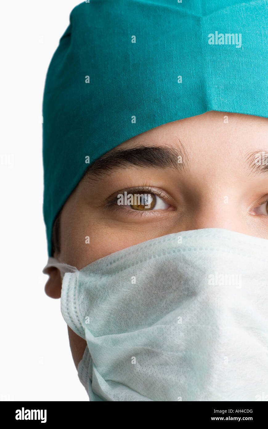 Portrait of a male doctor wearing a mask Stock Photo - Alamy