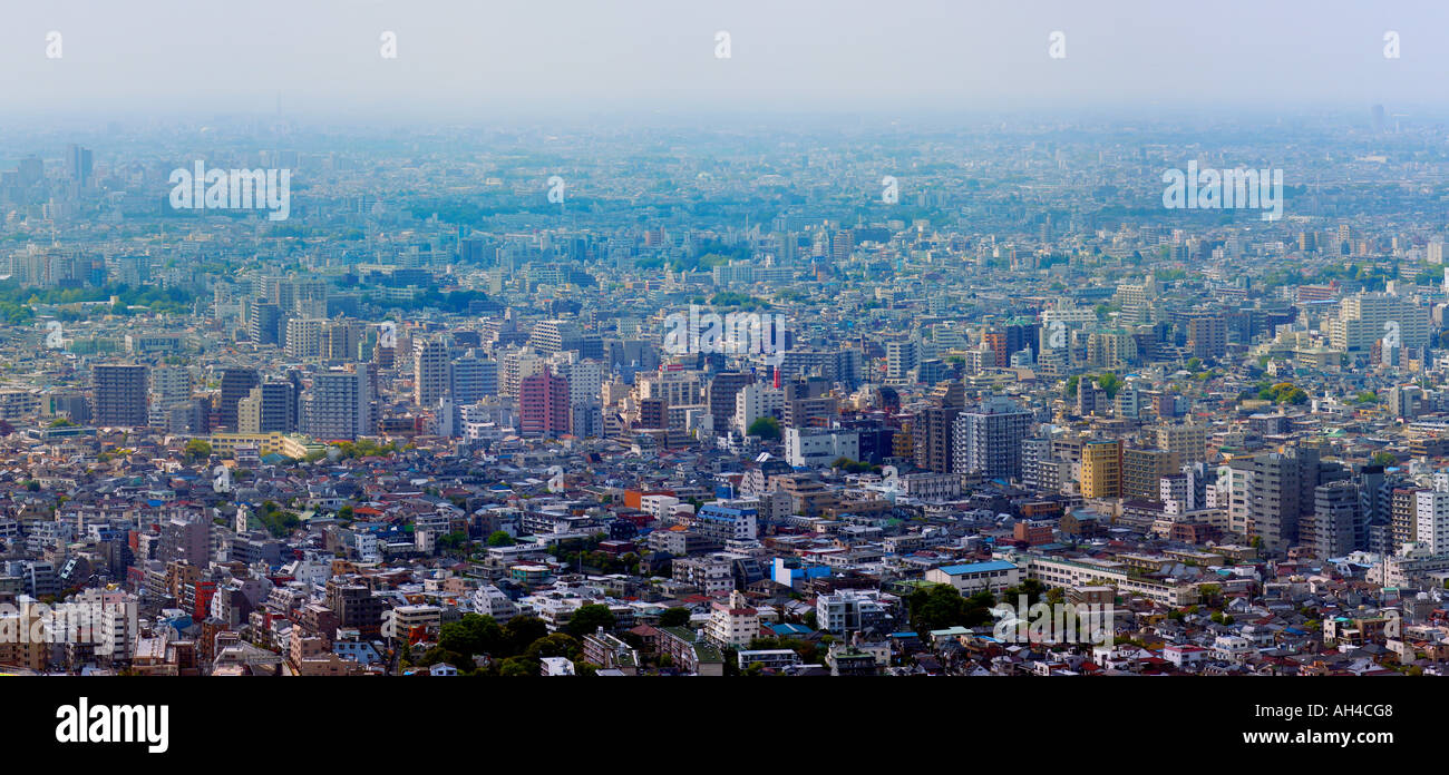 view over Tokyo's suburbs, Tokyo, Japan Stock Photo - Alamy