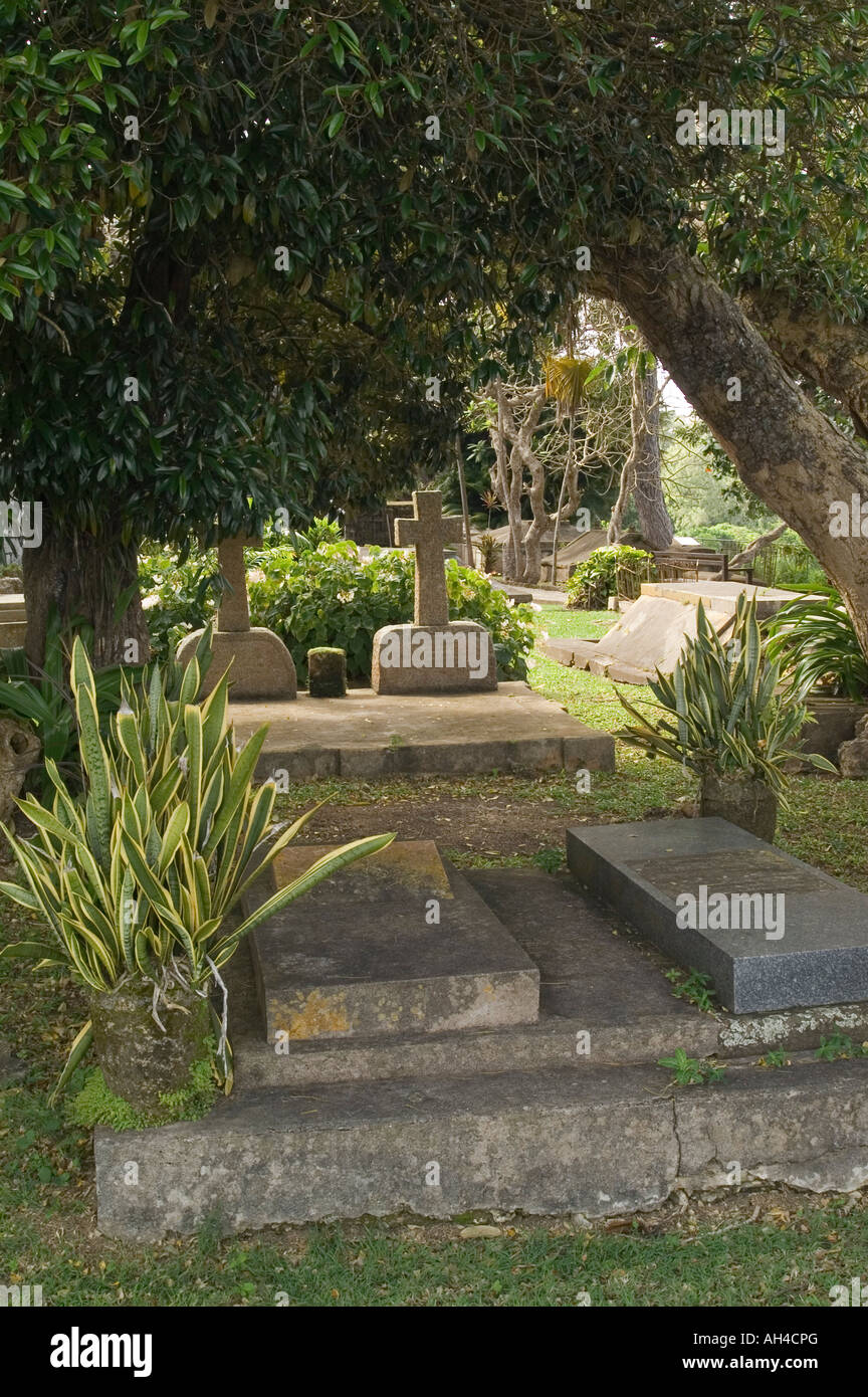 Graveyard, St John's Parish Church, St John Parish, Barbados Stock ...