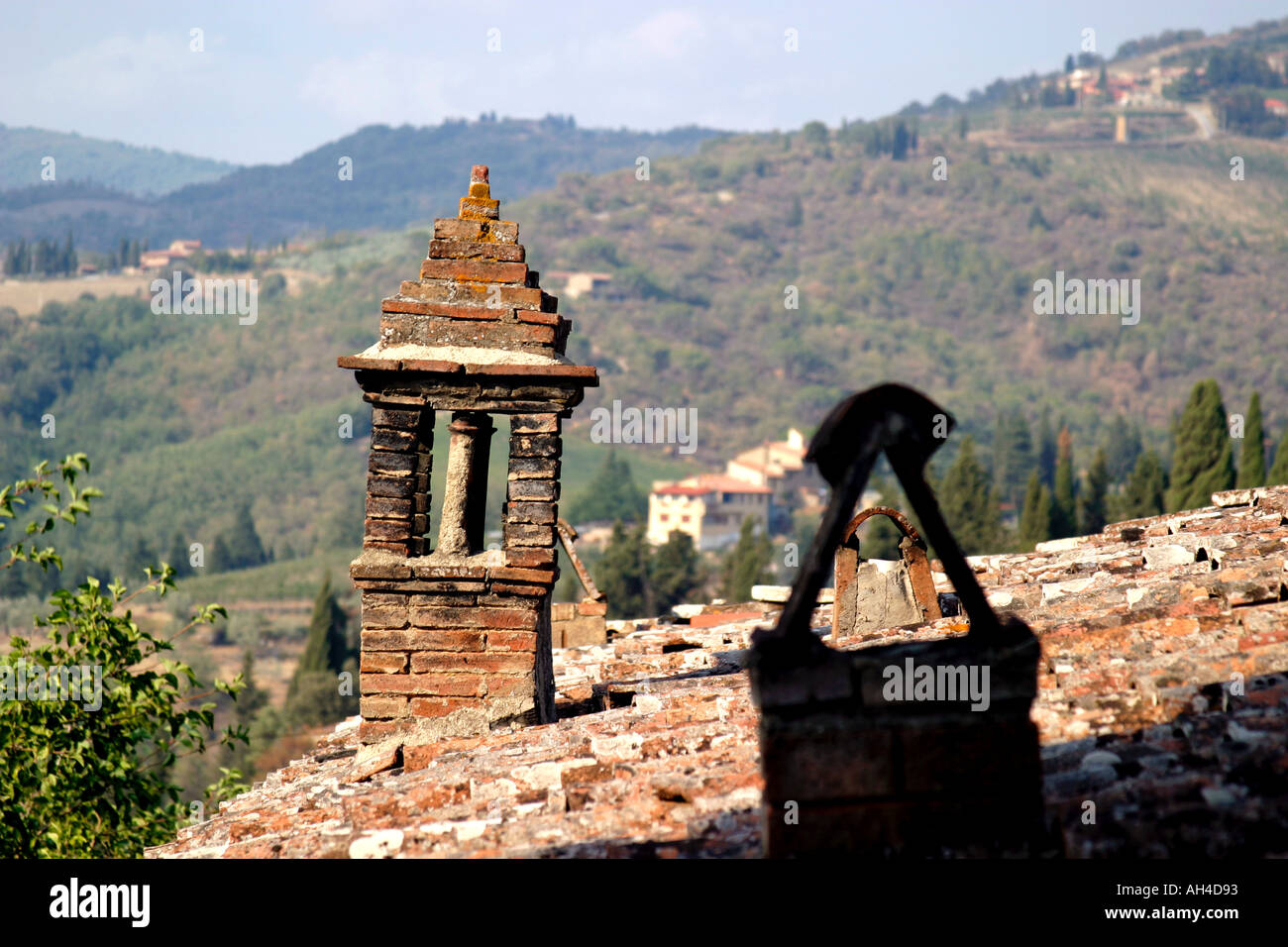 Tuscan chimneys hi-res stock photography and images - Alamy