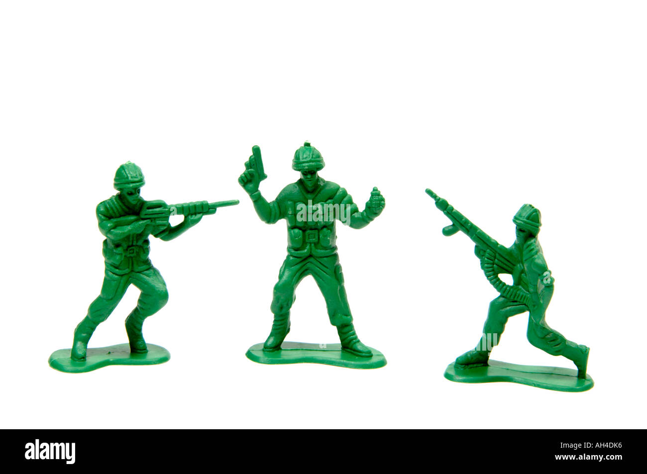 Green plastic toy soldiers Stock Photo - Alamy