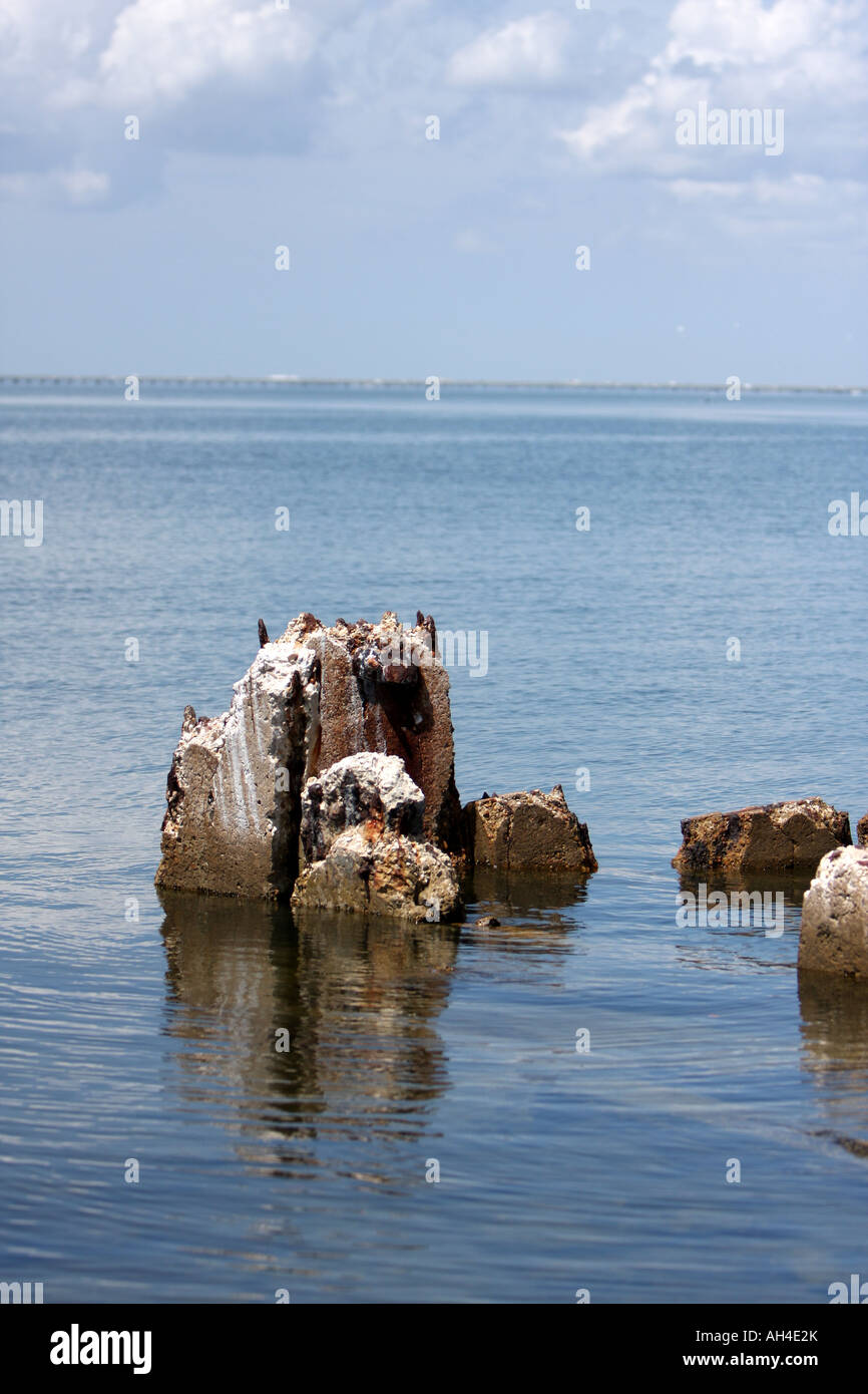 Decaying Concrete in the Bay Stock Photo - Alamy