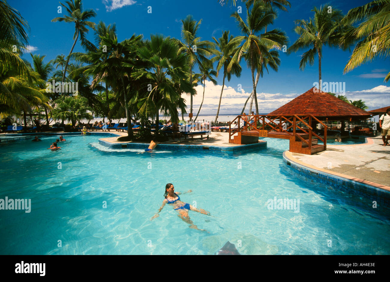 Pool Warwick Fiji Resort Coral Coast Fiji Stock Photo - Alamy