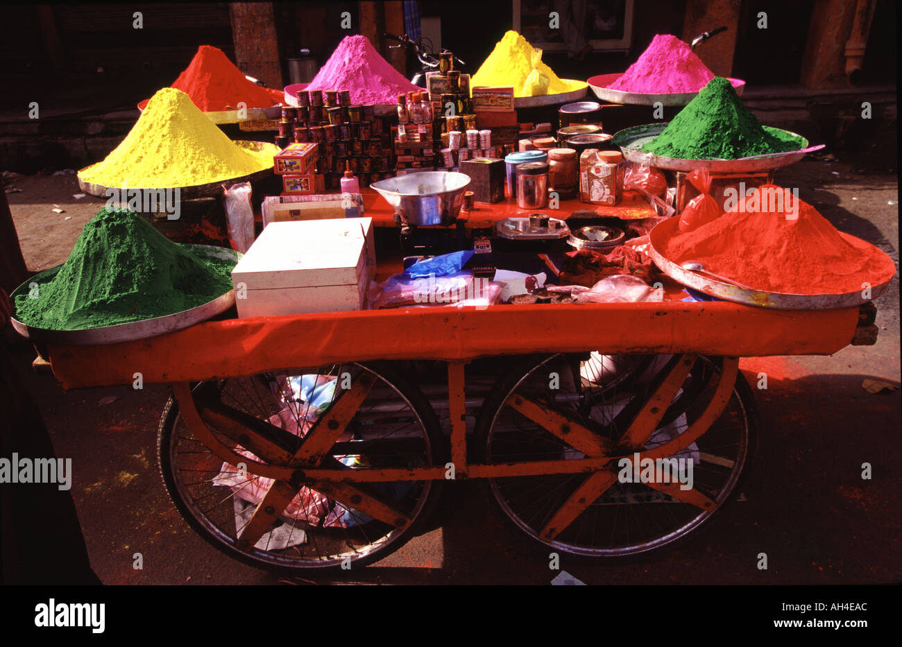 Holi stall Jaipur India Stock Photo - Alamy