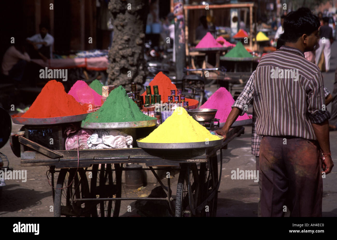 Holi stall Jaipur India Stock Photo - Alamy