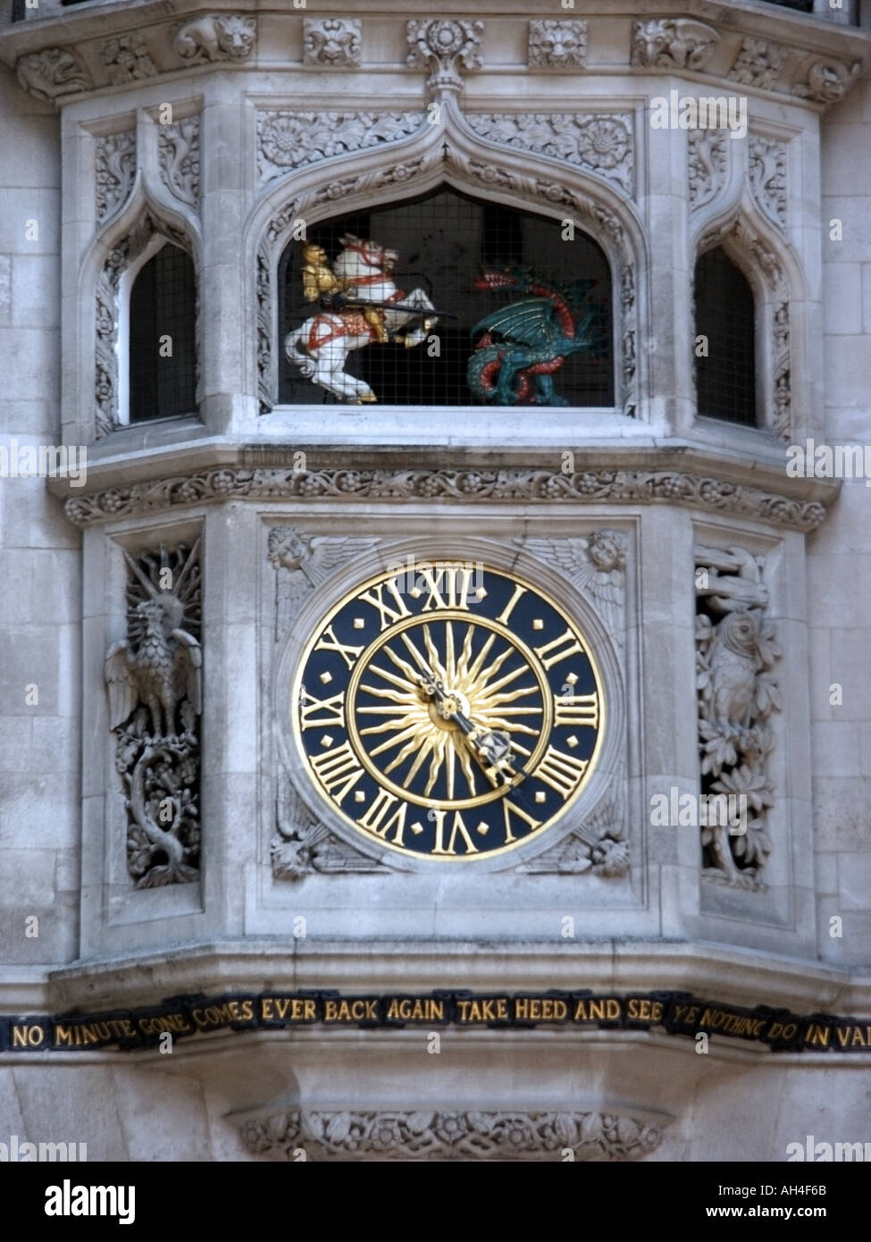 West End London Liberty department store clock face detail on the Tudor ...