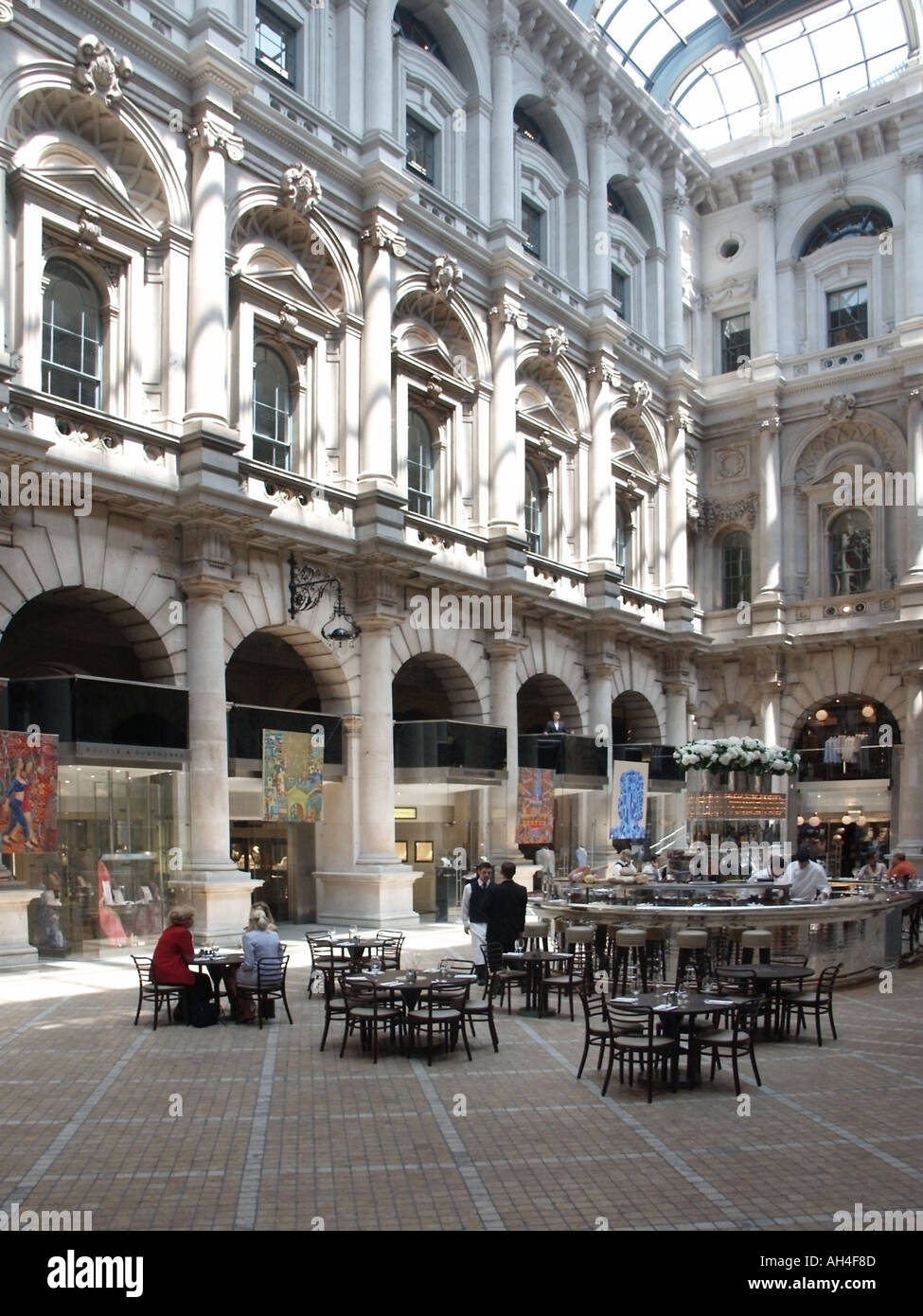 City of London part of the Royal Exchange indoor luxury shopping ...