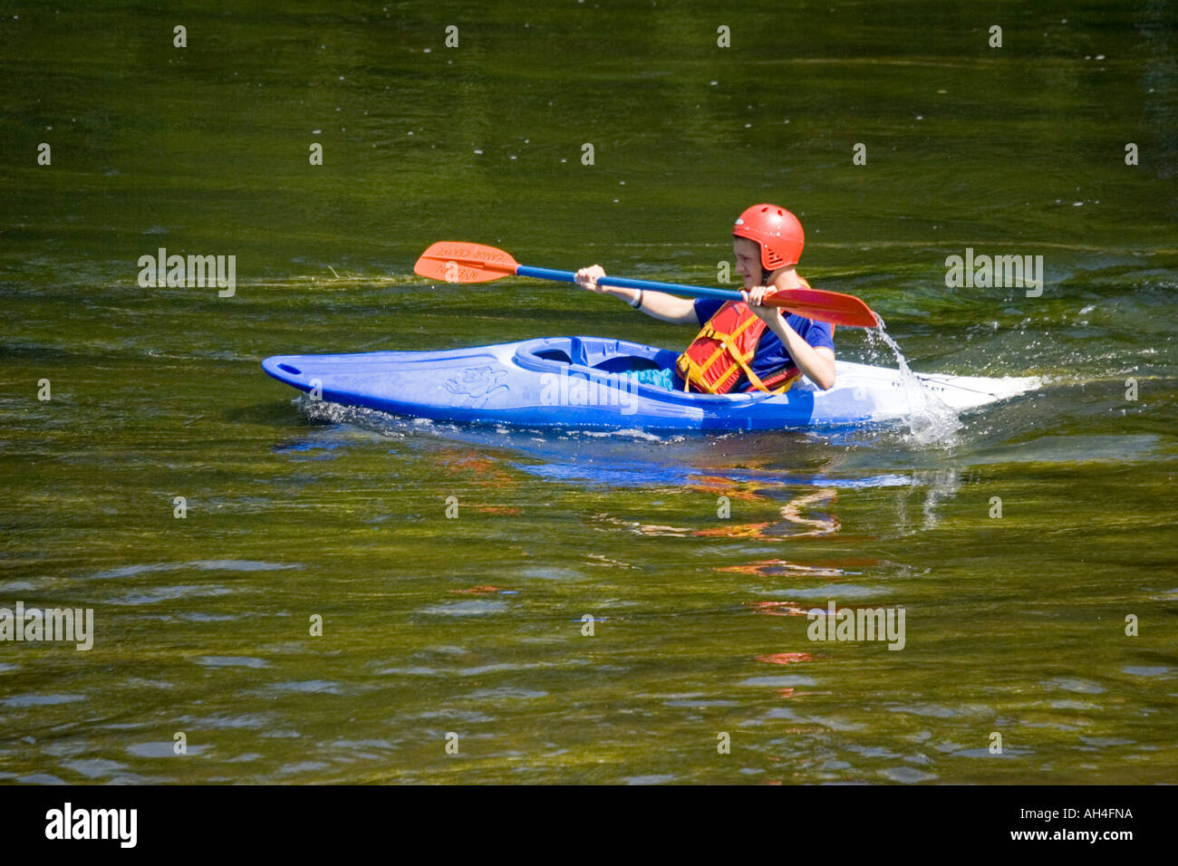 Boy canoeist hi-res stock photography and images - Alamy