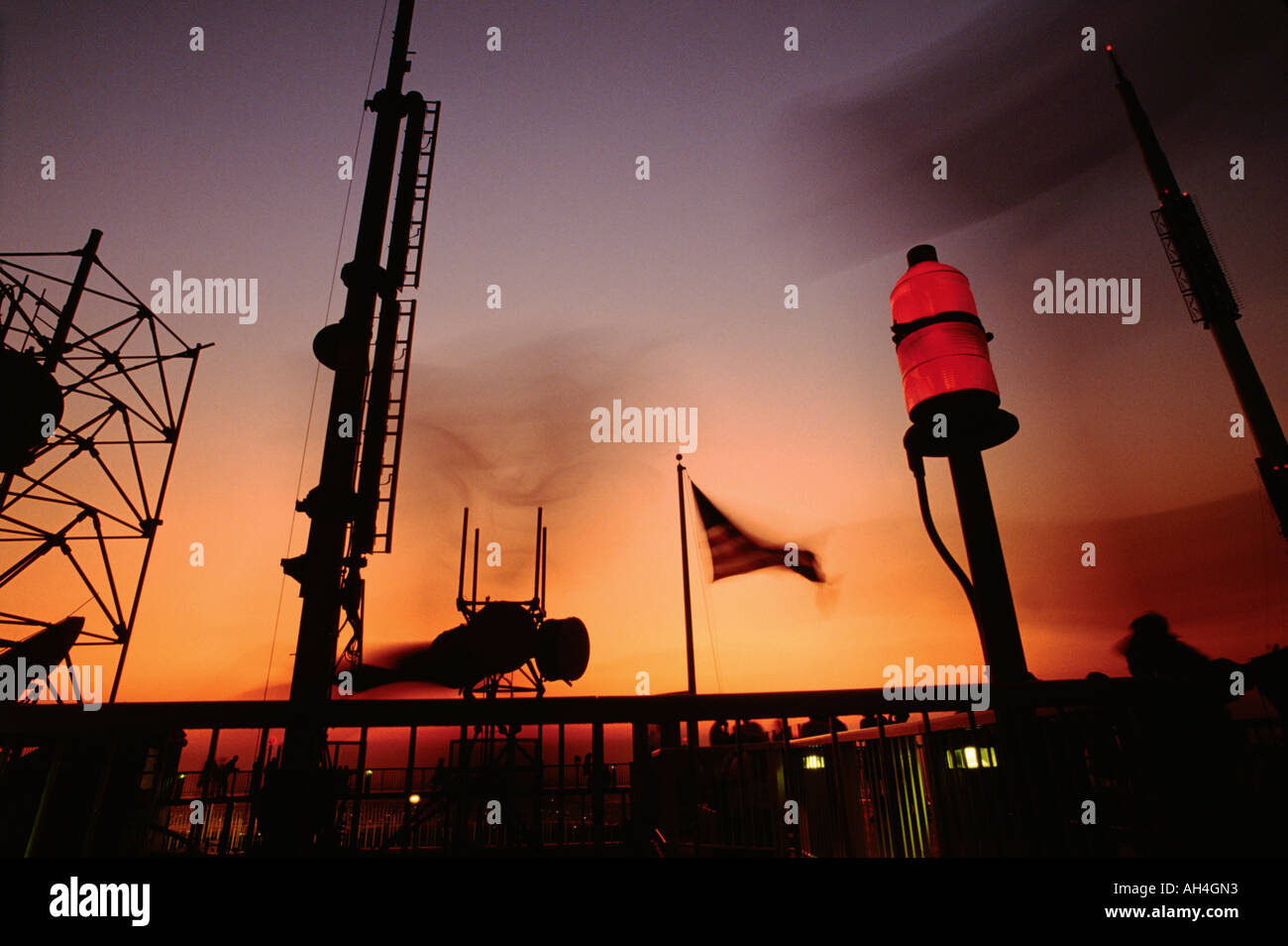 navigation station on top of skyscraper, New York, USA Stock Photo - Alamy