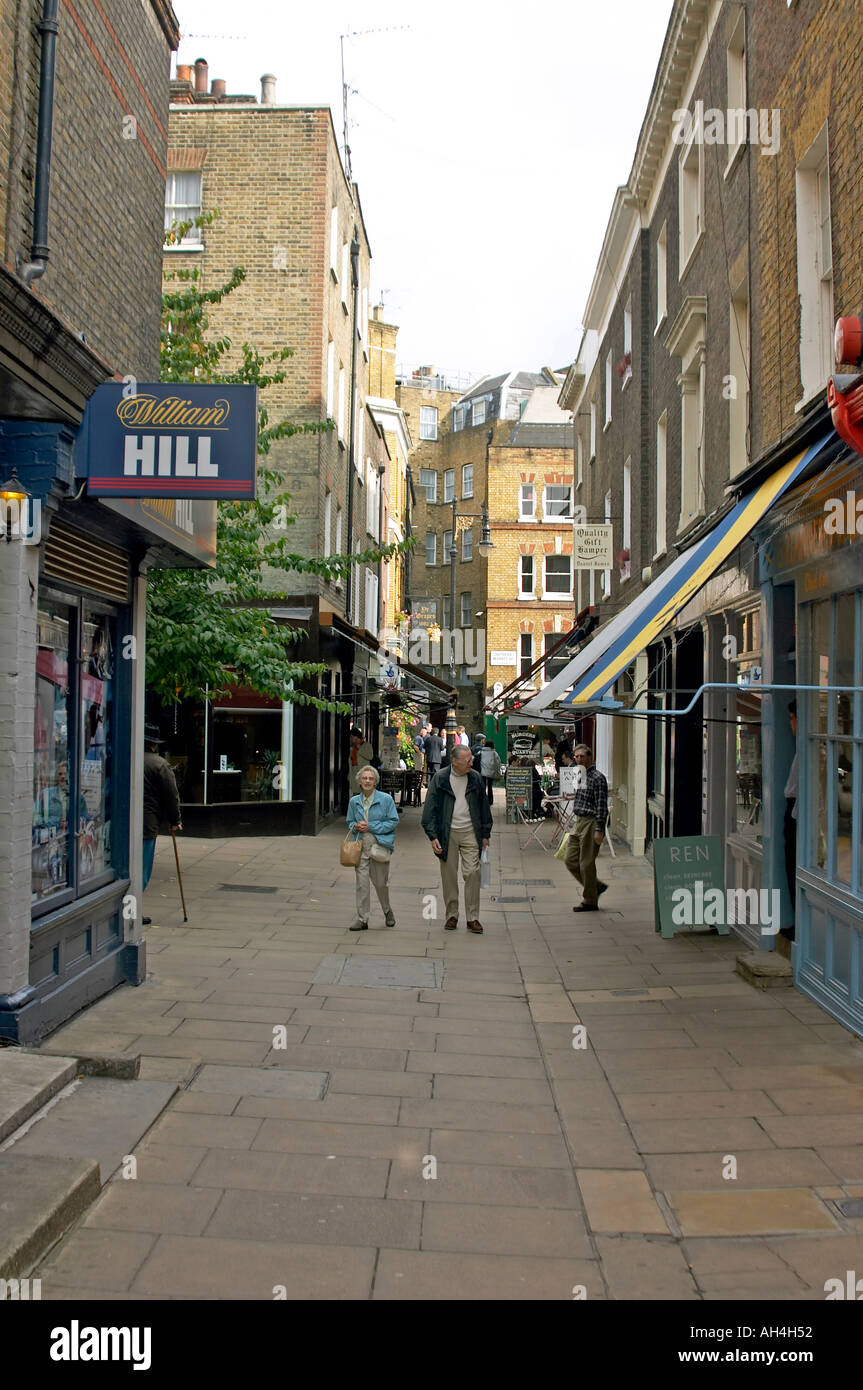 Shepherd Market with restaurants and cafes and bistros Mayfair London ...