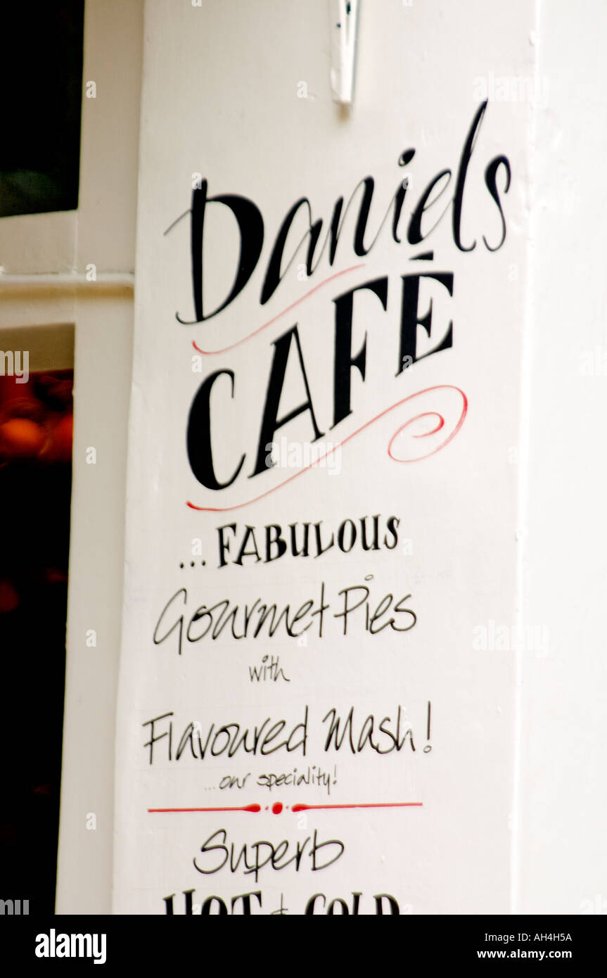 Daniels Cafe logo name sign in Shepherd Market Mayfair London W1 ...