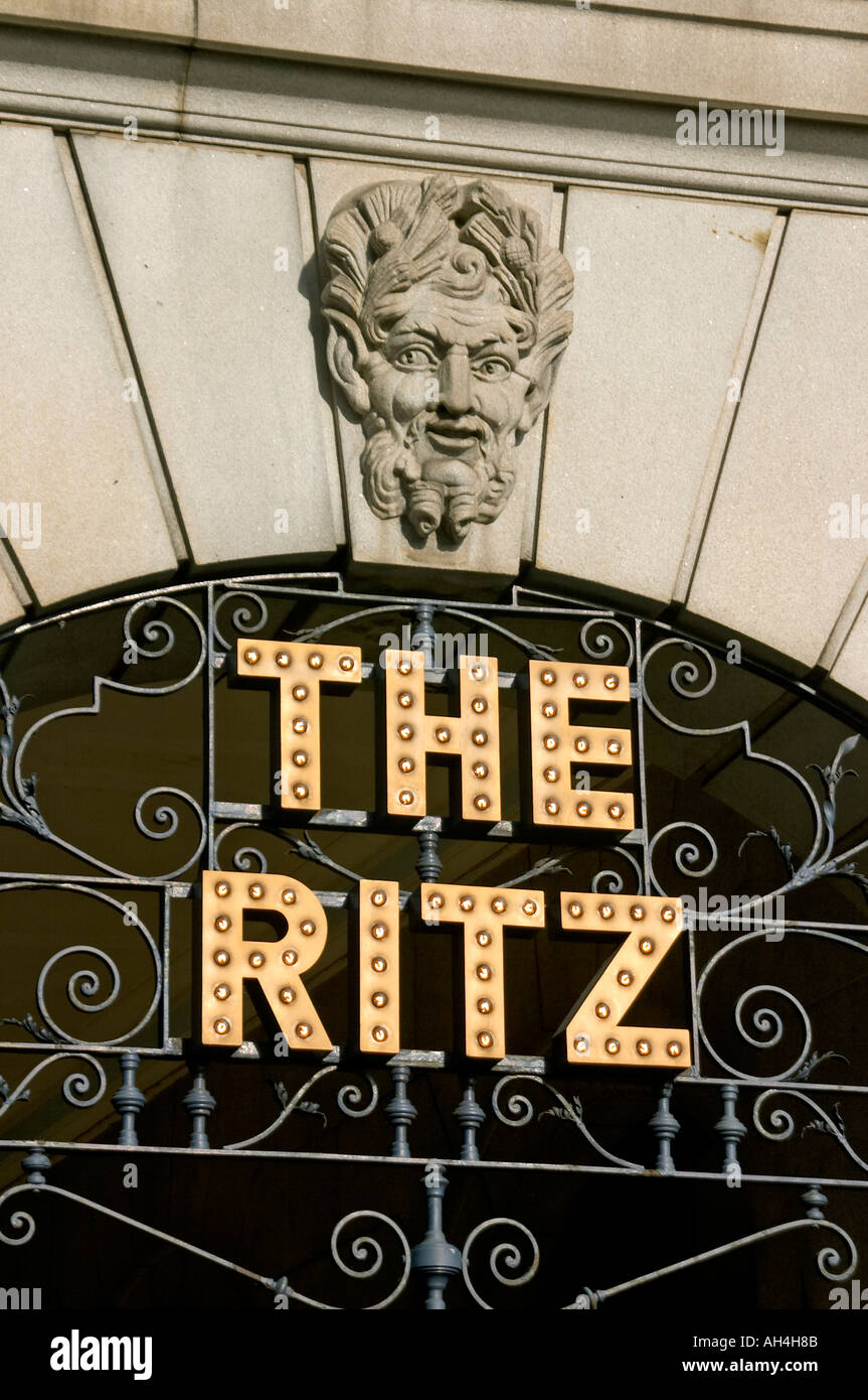 The Ritz Hotel logo name sign Piccadilly Mayfair London W1 England ...