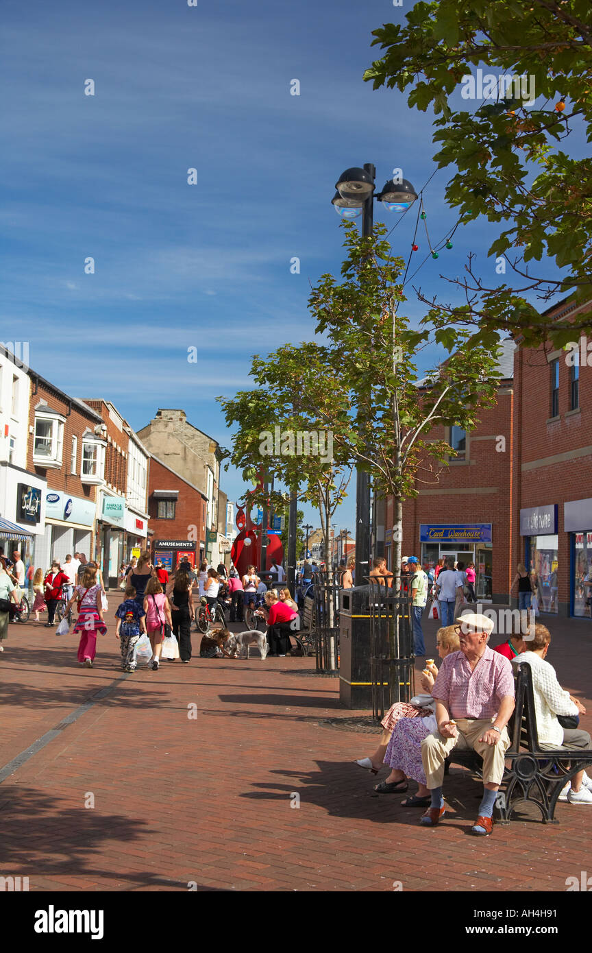 The High Street Redcar Town Centre Cleveland England Stock Photo - Alamy