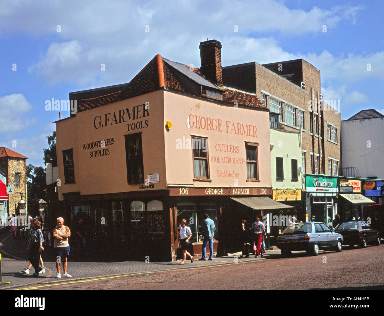 Town centre shop and street Colchester Essex England Stock Photo - Alamy