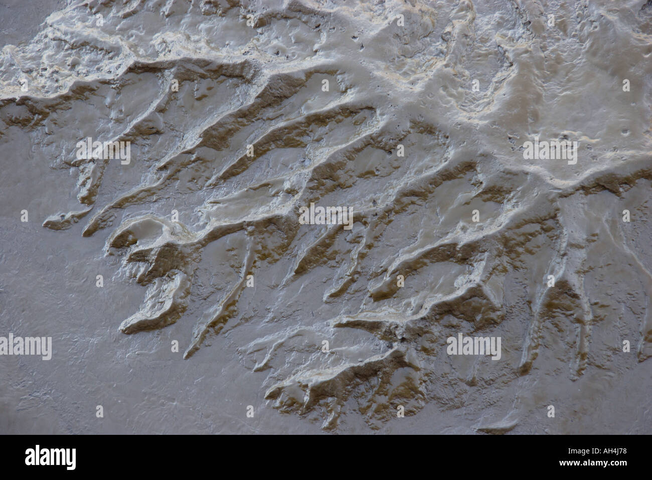 Patterns in Mud Severn Estuary South East Wales Stock Photo - Alamy