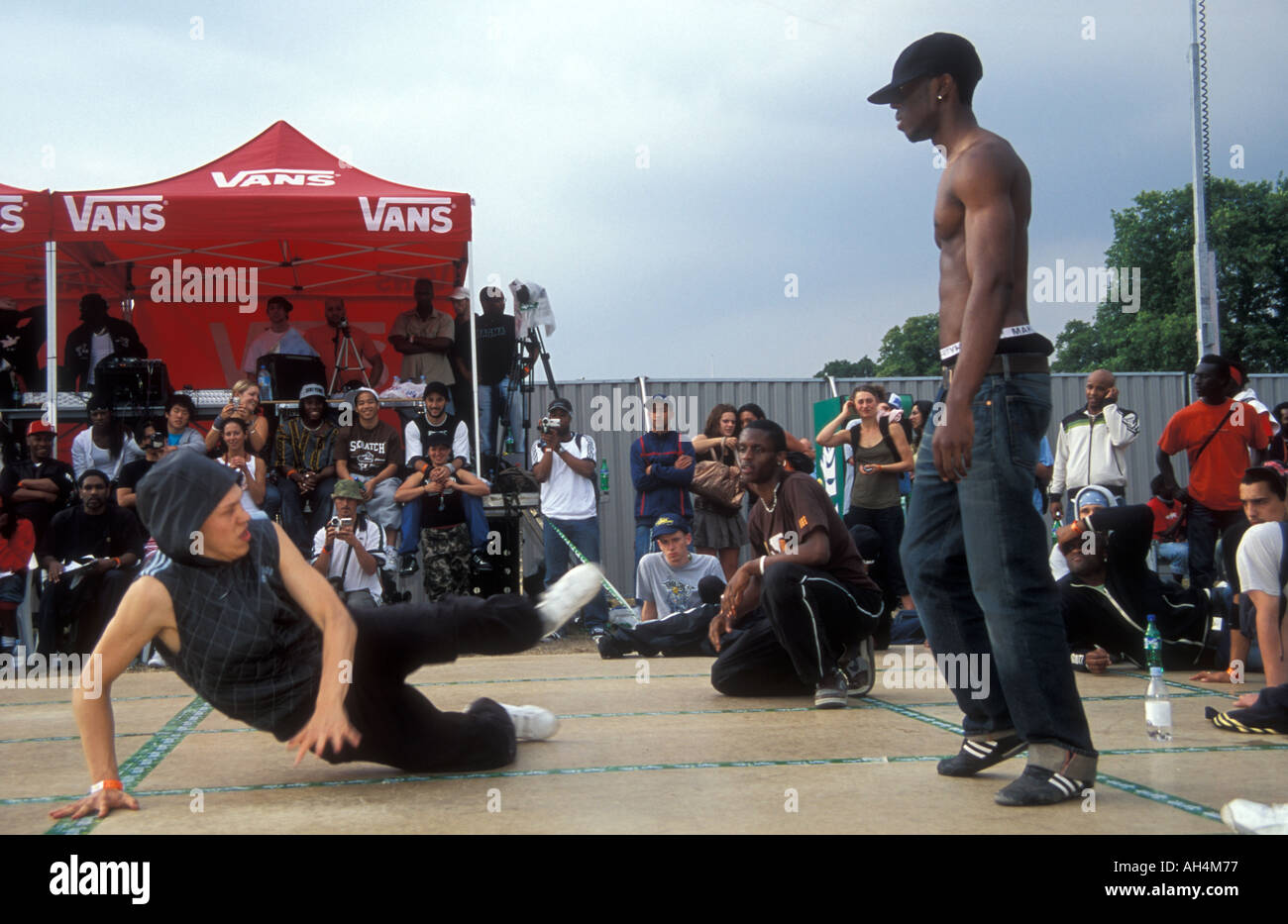 Break dancer competing in a competition Sprite Urban Games Clapham ...