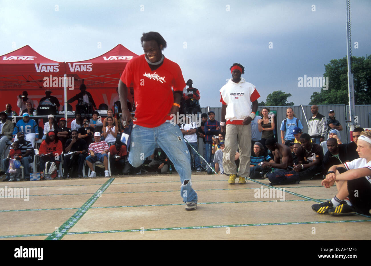 Break dancer competing in a competition Sprite Urban Games Clapham ...