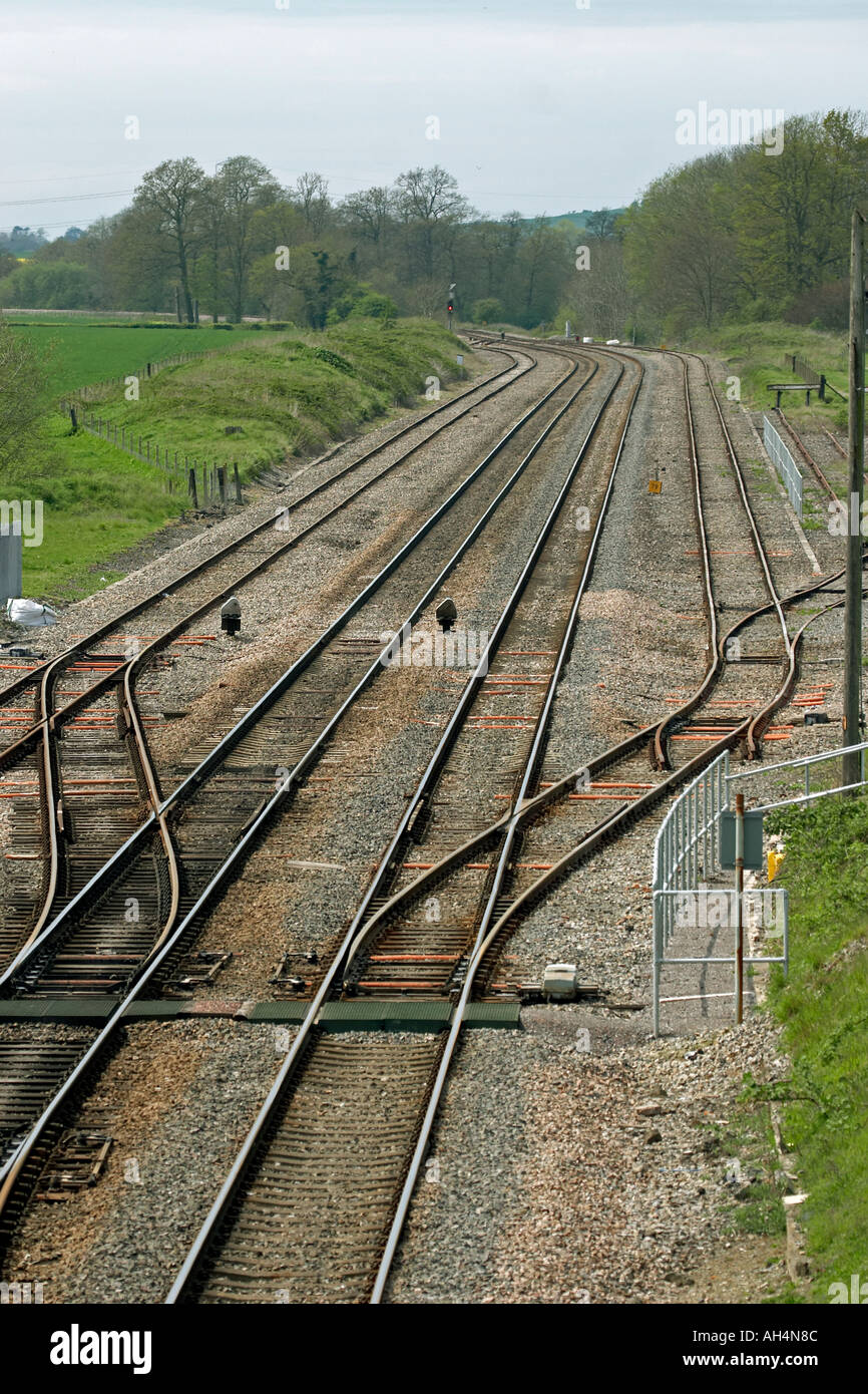 Railway junctions hi-res stock photography and images - Alamy