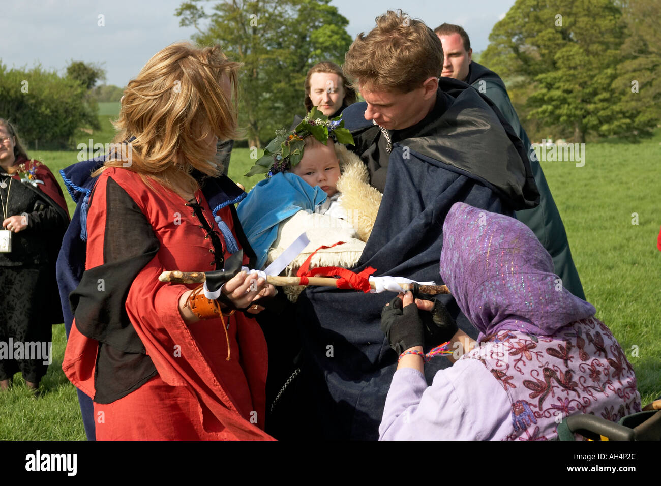 Pagans celebrating a wiccaning baby child blessing like christening ...